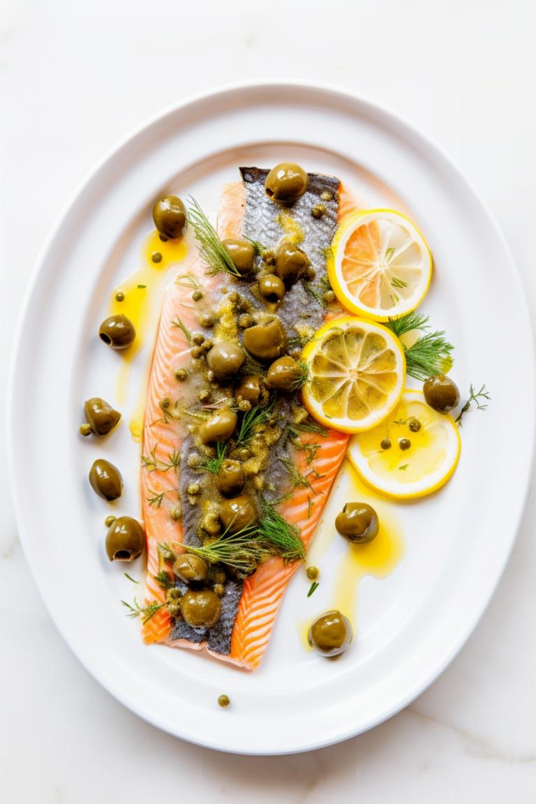 Baked Trout with Lemon, Capers, and Dill - Cooking Mediterranean