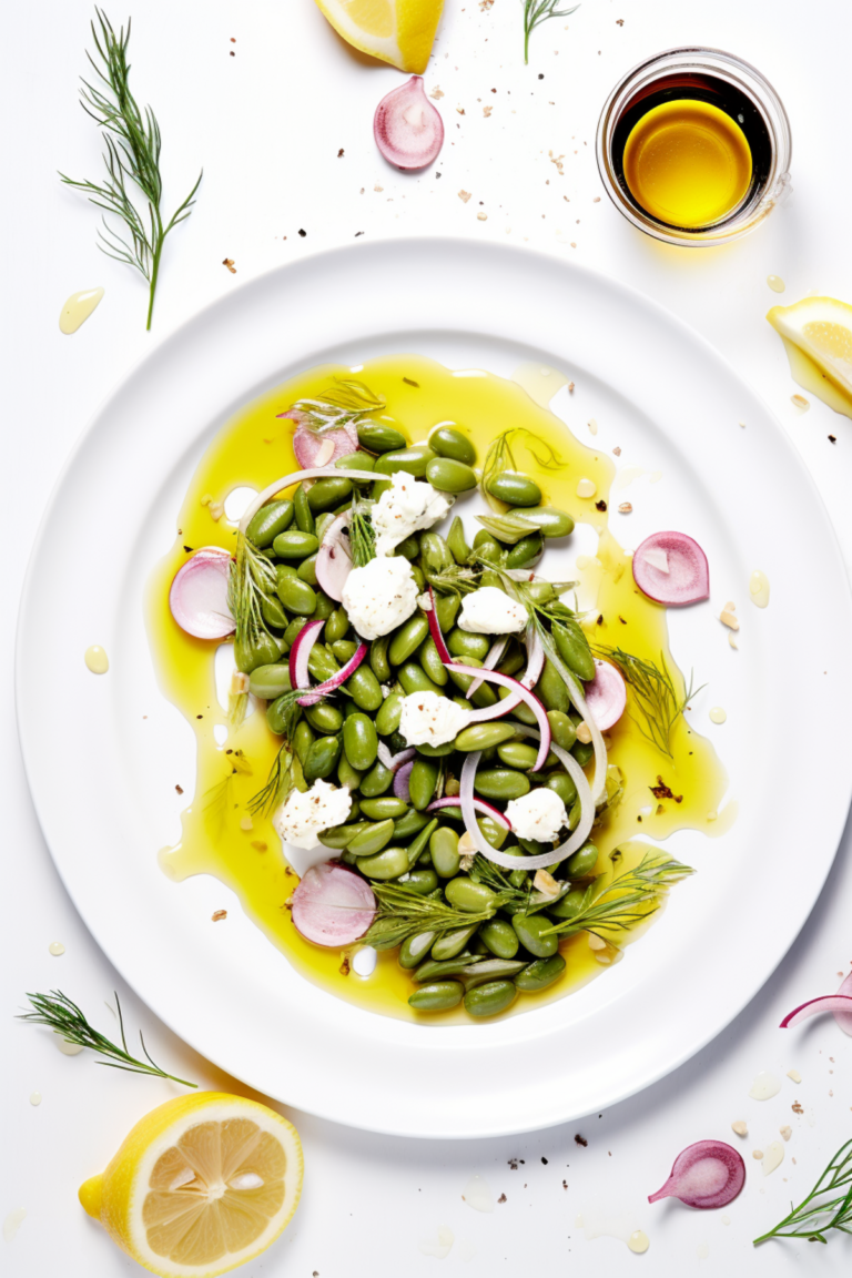 Egyptian Fava Bean and Dill Salad (Bessara) - Cooking Mediterranean