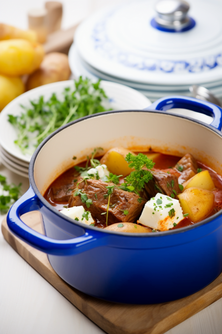 Montenegrin Lamb and Potato Stew (Kacamak) - Cooking Mediterranean