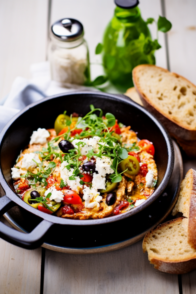 Turkish Menemen (Eggs Scrambled with Tomatoes and Peppers) - Cooking ...