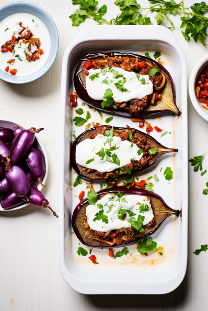 Turkish Stuffed Eggplants (Imam Bayildi) - Cooking Mediterranean