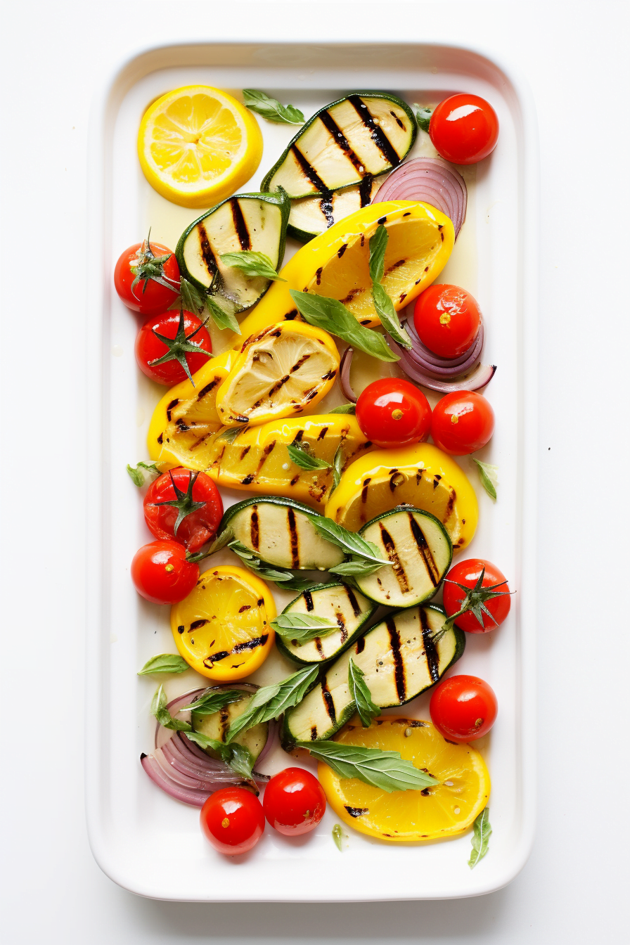 Lemon and Herb Marinated Grilled Vegetables - Cooking Mediterranean