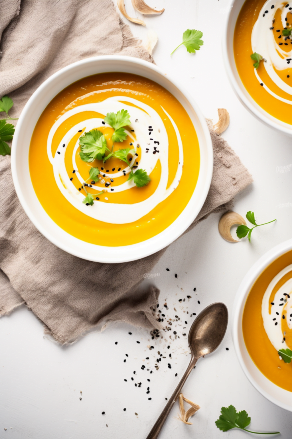 Butternut Squash Soup with Ginger and Coconut Milk - Cooking Mediterranean