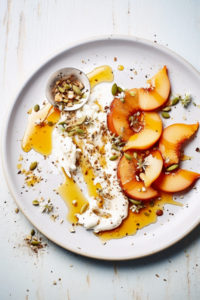 Cottage Cheese with Sliced Peaches and Toasted Almonds - Cooking ...